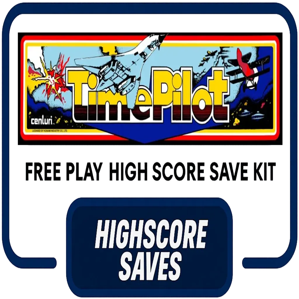 Buy Time Pilot Free Play and High Score Save Kits for Arcade